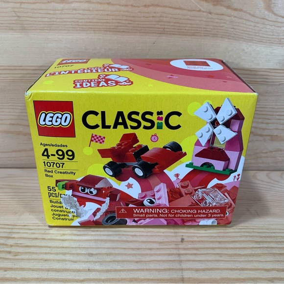 Lego | Toys | New Lego Classic Red Creativity Box 707 55 Pieces ...